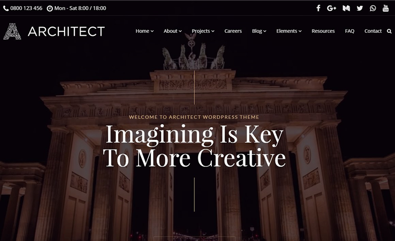 Architect WordPress Theme Interior Design and Architecture Responsive Template- CSSLight
